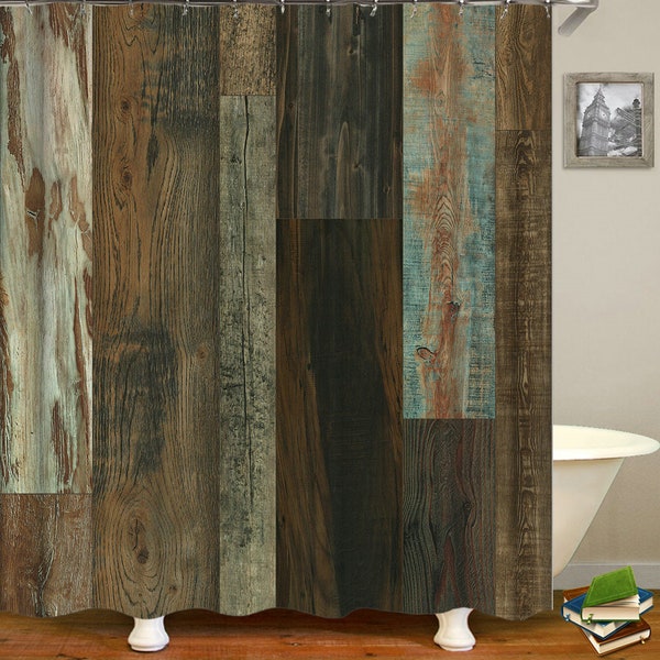Rustic Shower Curtain - Etsy