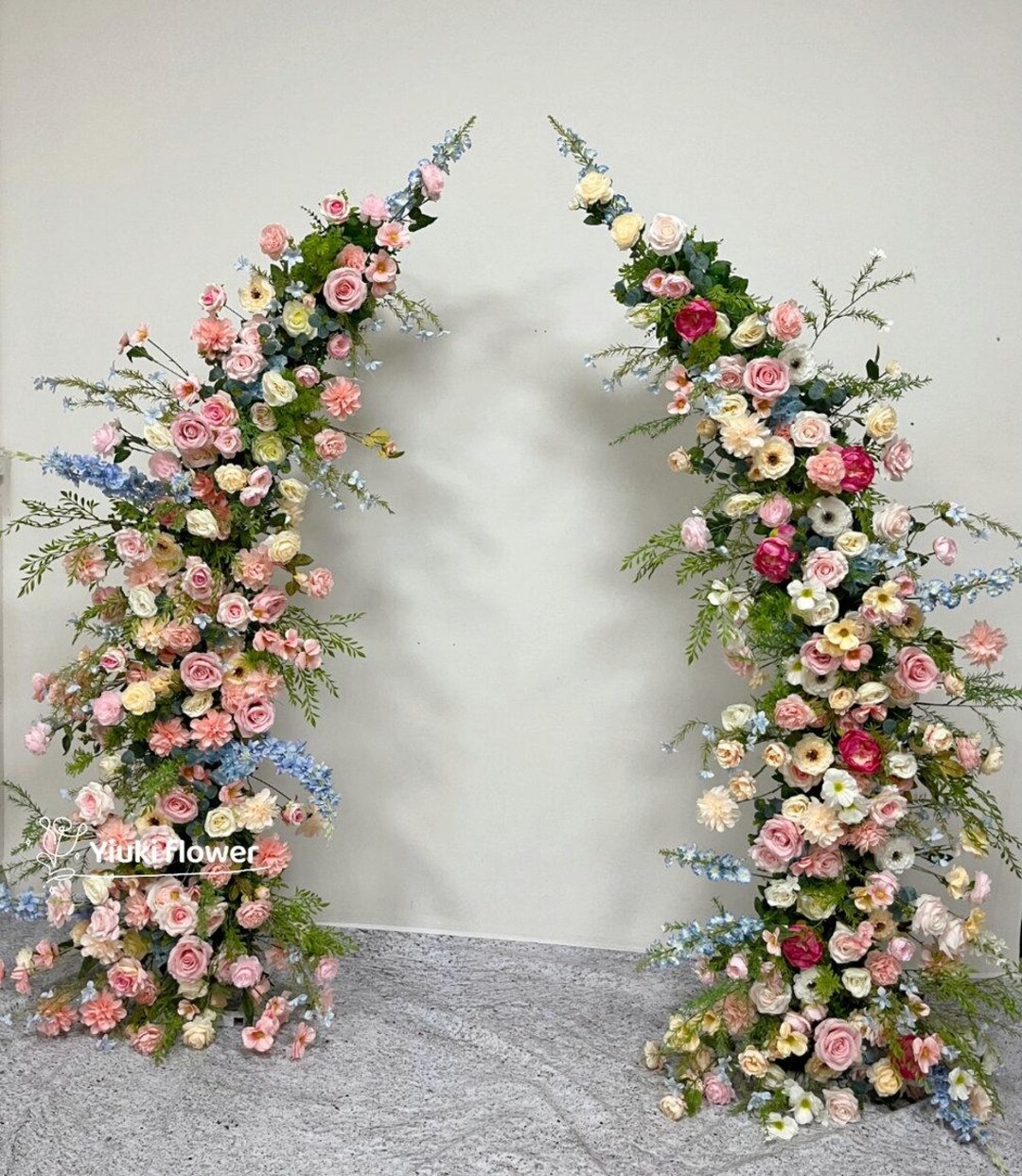 Spring Horn Arch Flowers for Wedding, Artificial Wedding Flowers ...