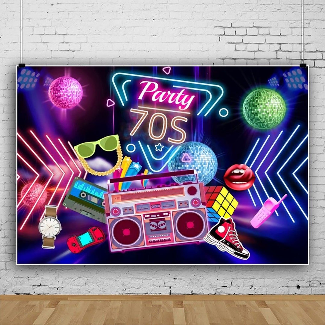 Back to 70 80 90s Backdrop, Dream Rock Photography Background, Rap ...