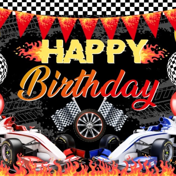 Racing Backdrop - Etsy