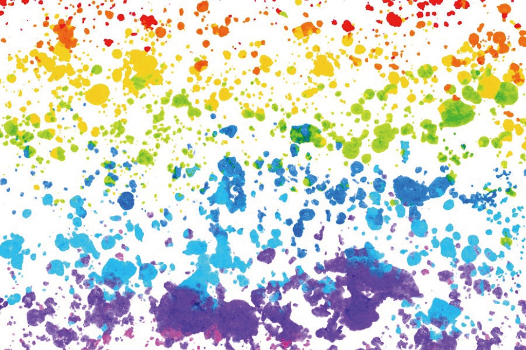 Paint Splatter Backdrop for Party Decorations, Abstract Painting Art ...