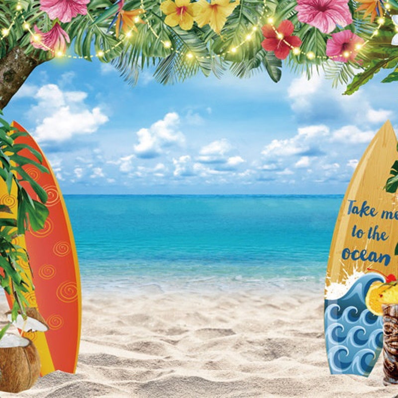 Hawaiian Backdrop - Etsy