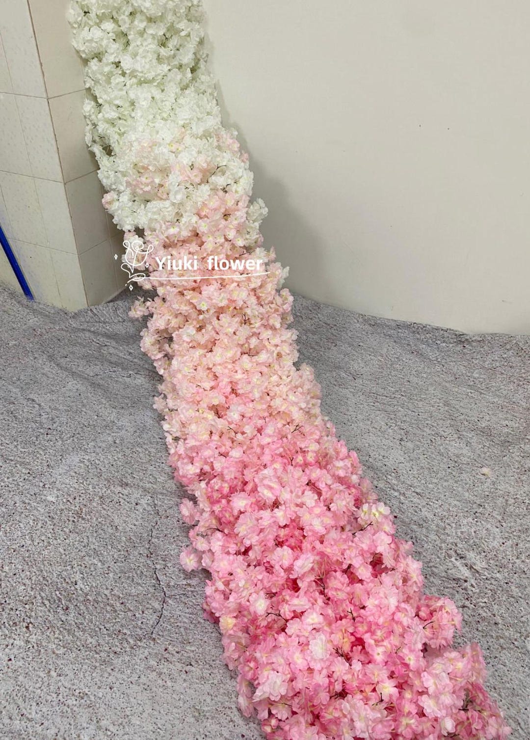 Gradient Cherry Blossom Flower Arrangement: Wedding Aisle Decor - Etsy