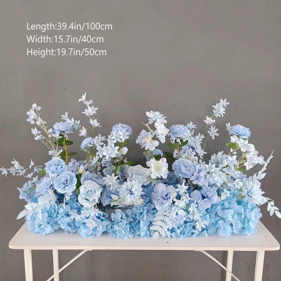 Skyblue Table Flower| Artificial Aisle Flowers | DIY Road Guide Floral ...