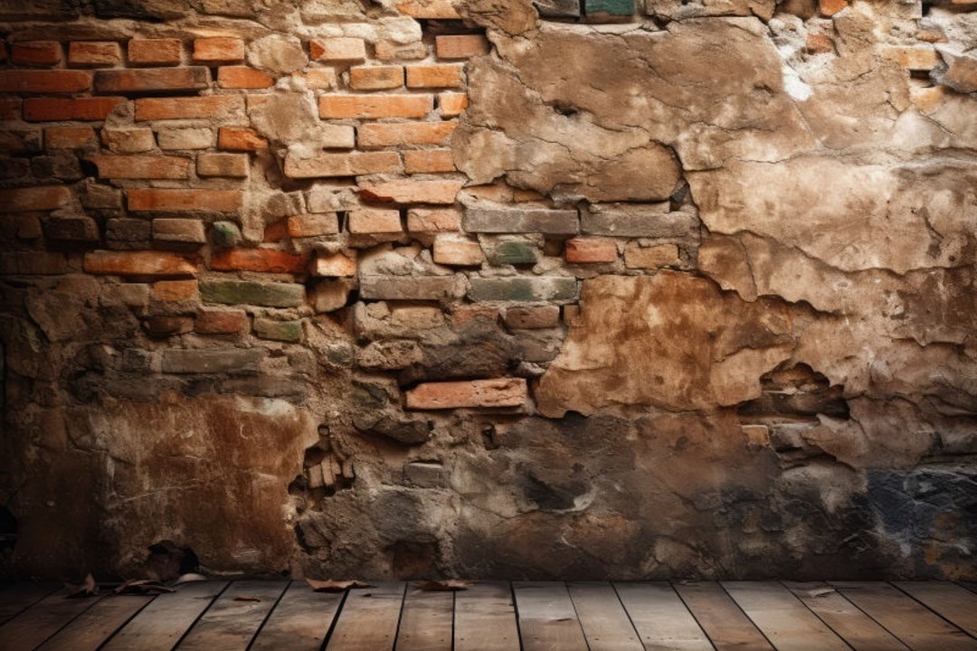 Shabby Brick Wall Photography Backdrop: Distressed Texture - Etsy