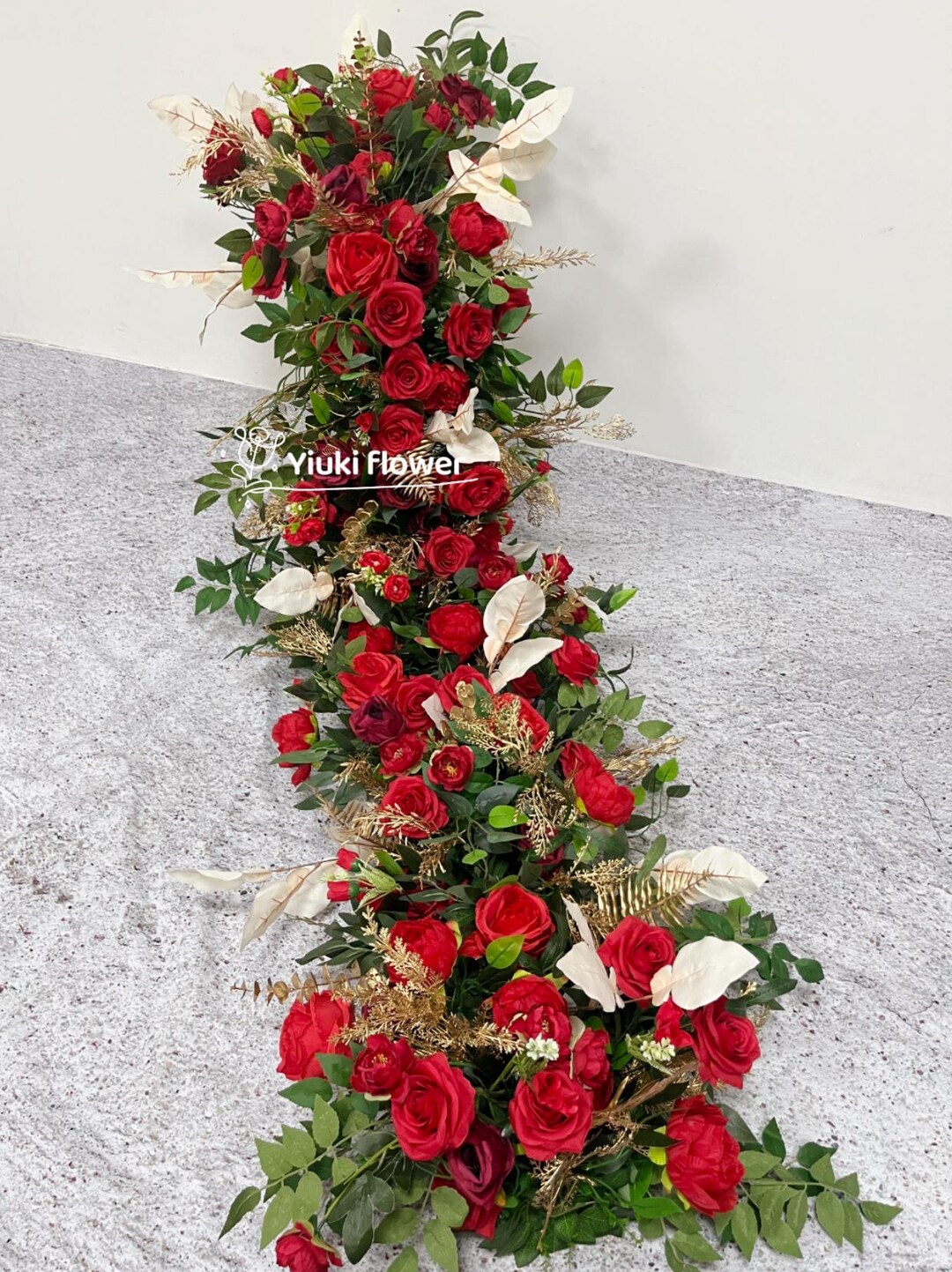 Rose Flower Runner | Flower Table Runner | Wedding Flower Arrangement ...