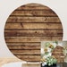Rustic Wood Round Backdrop Polyester Wood Birthday Background - Etsy
