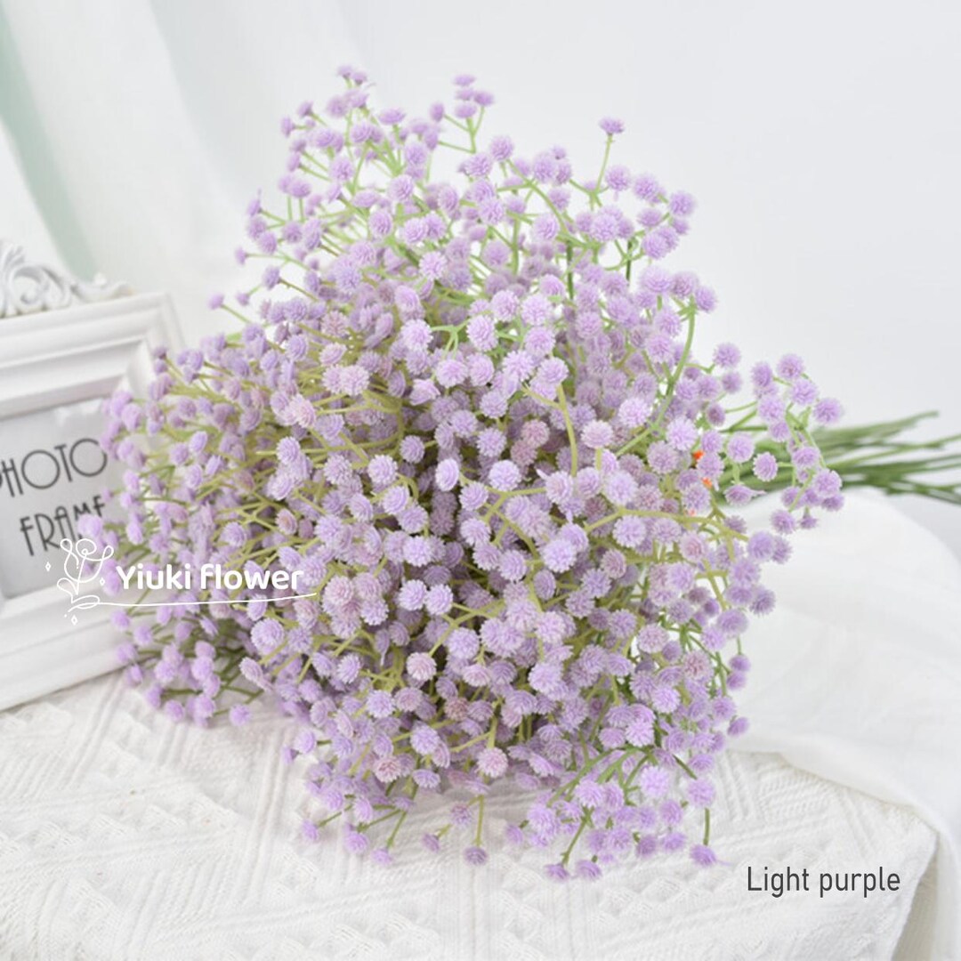 25long Stem Light Purple Baby's Breath Artificial Flower DIY Floral ...