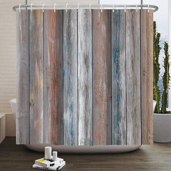Rustic Shower Curtain - Etsy