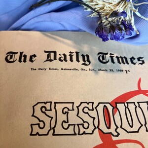 Vintage Newspaper - Antique Newspaper - Vintage the Daily Times ...