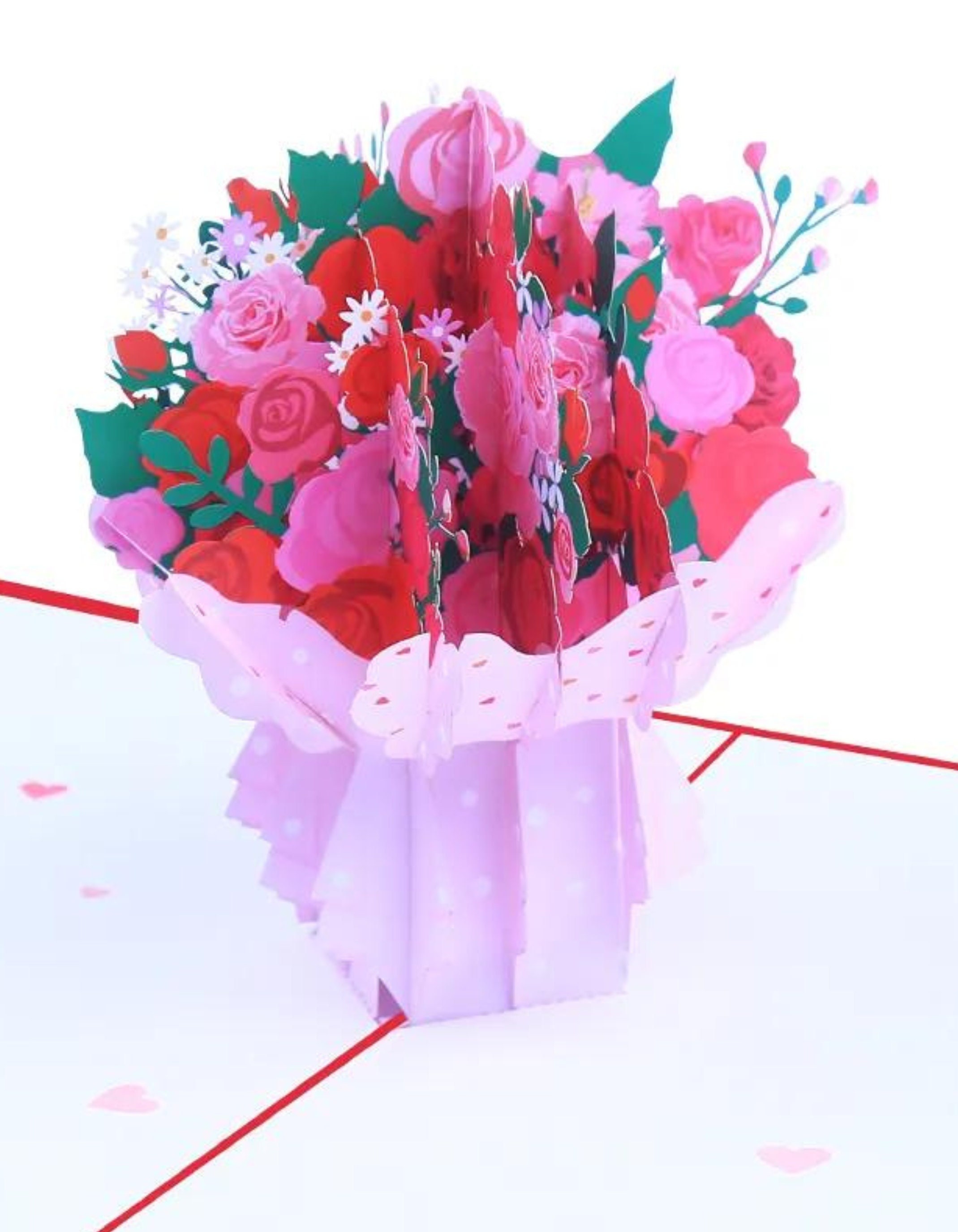 Flower Bouquet Card - Handmade Cards - Handmade Greeting Cards ...