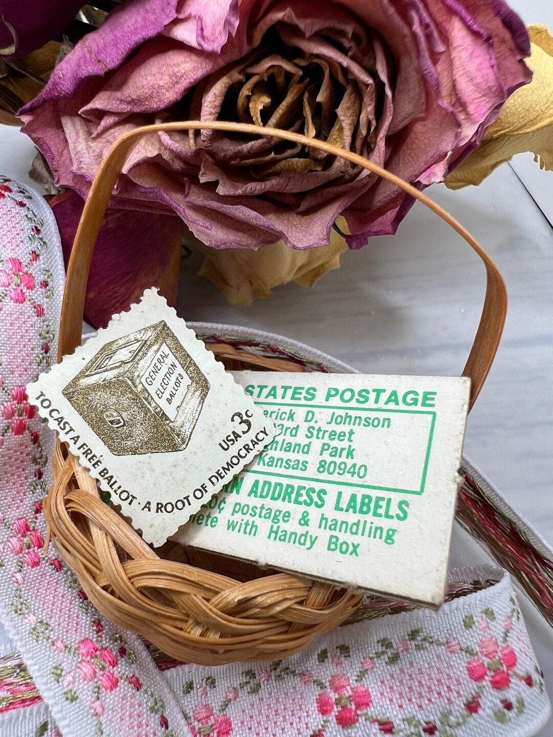 Walter Drake Address Label Order and Voting Stamp - Etsy