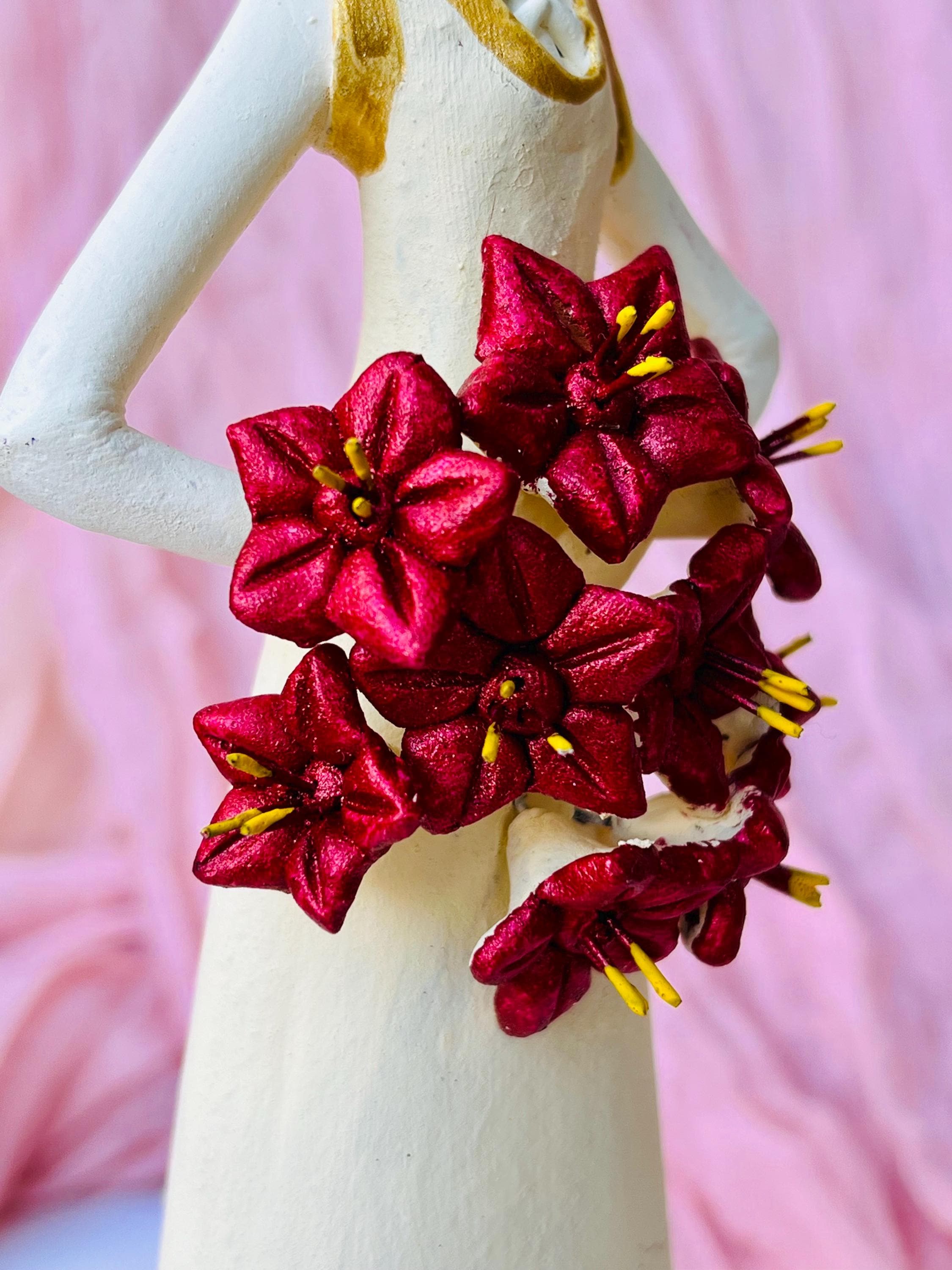 La Novia Triste (the Sad Bride) Handmade Catrina Sculpture With Red ...