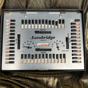 Vintage 1950s Autobridge Bridge Game Set With Charles Goren's the ...