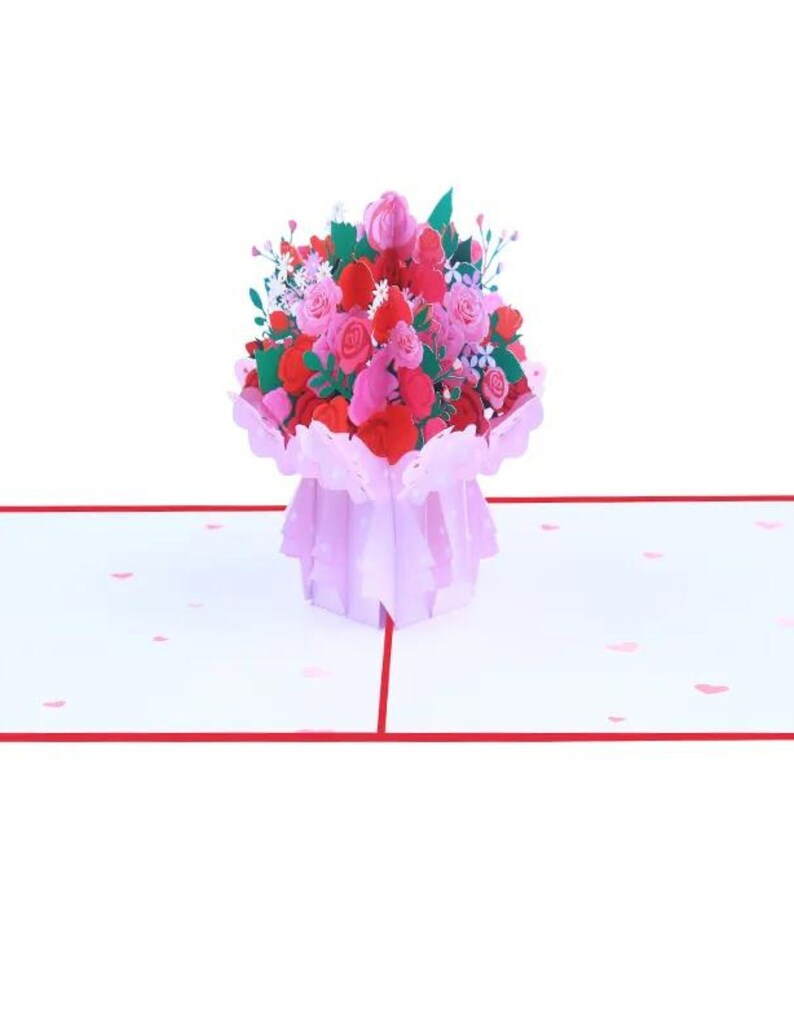 Flower Bouquet Card - Handmade Cards - Handmade Greeting Cards ...