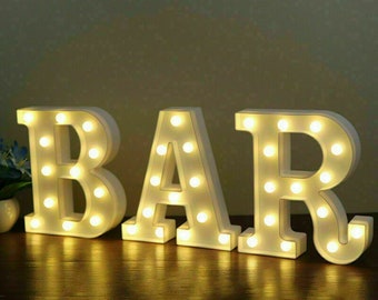 Led Bar Letters - Etsy UK