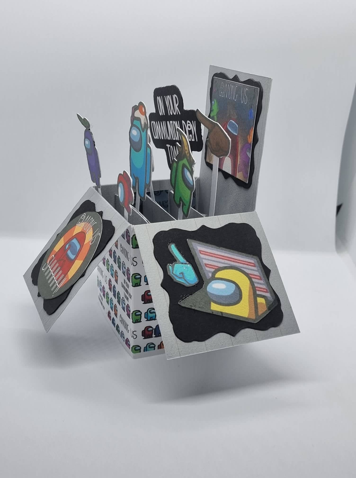 Among Us Box Card - Etsy