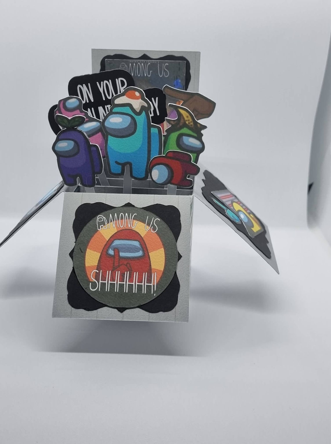 Among Us Box Card - Etsy