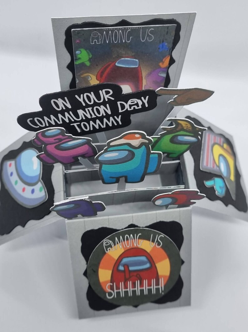 Among Us Box Card - Etsy