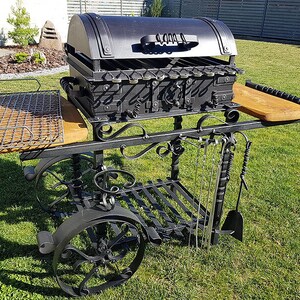 Blacksmith Barbecue Grill Outdoor Kitchen - Etsy