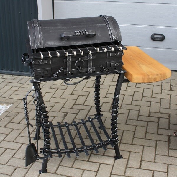 Barbecue Grill on Frame - Etsy