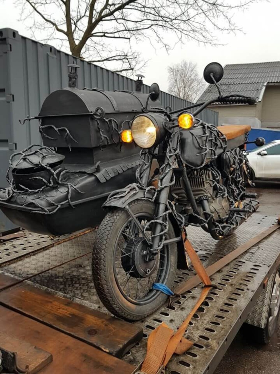 Barbecue Grill With a Motorcycle - Etsy