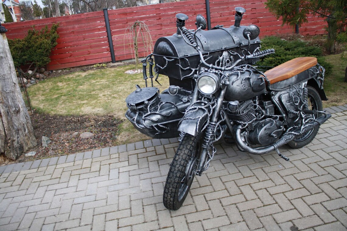 Barbecue Grill With a Motorcycle - Etsy