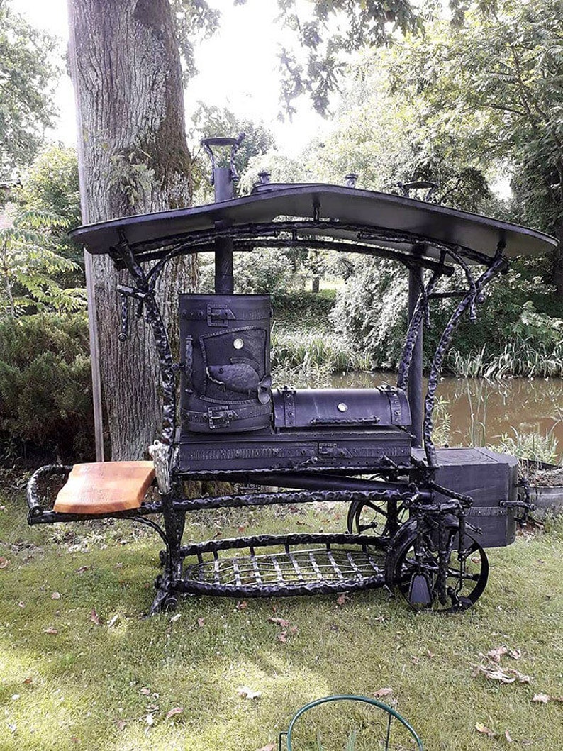 Blacksmith Barbecue Grill Outdoor Kitchen - Etsy
