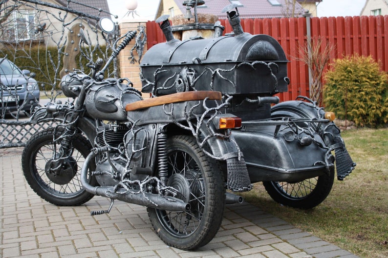 Barbecue Grill With a Motorcycle - Etsy