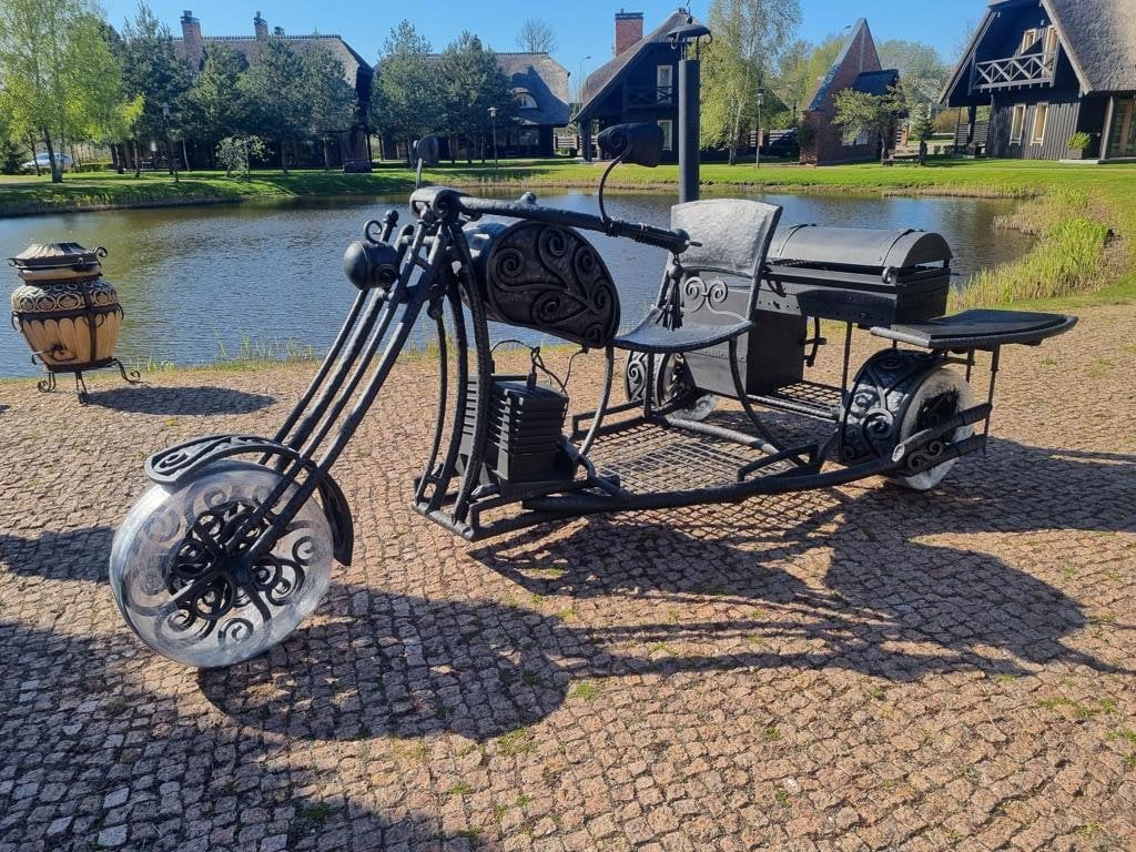 Barbecue Grill With a Motorcycle - Etsy