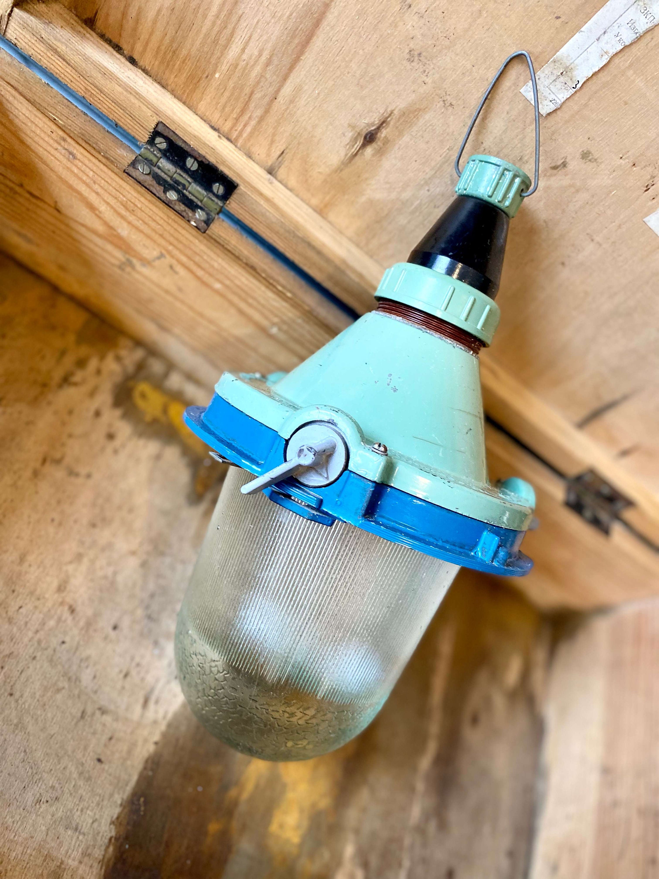Vintage Industrial Bunker Light Industrial Soviet Pendant Lamp Vintage ...