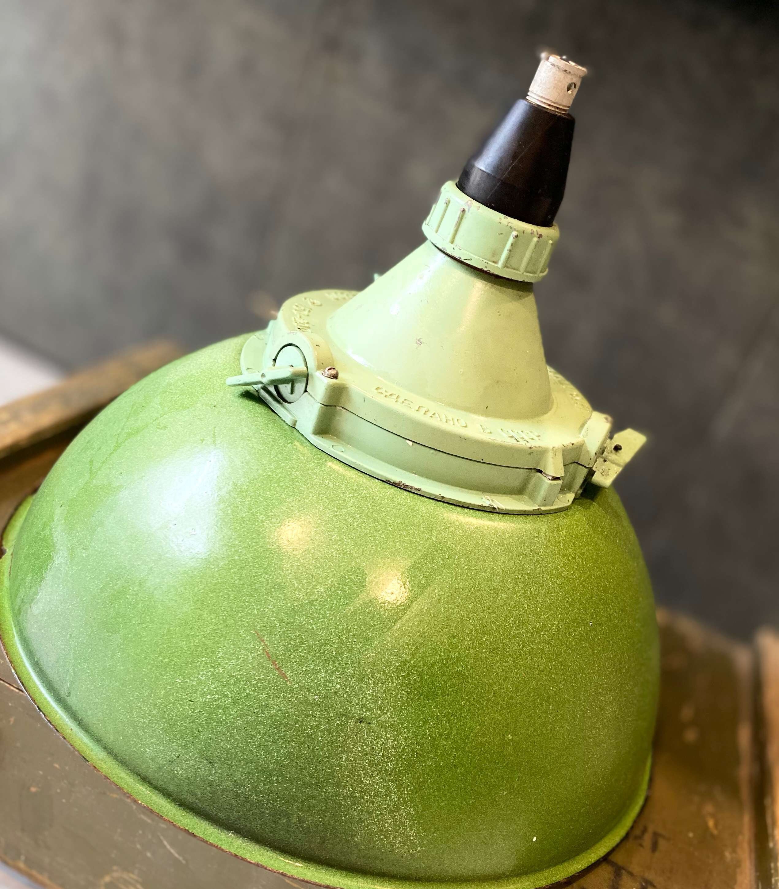 Vintage Industrial Bunker Light Industrial Soviet Pendant Lamp USSR ...