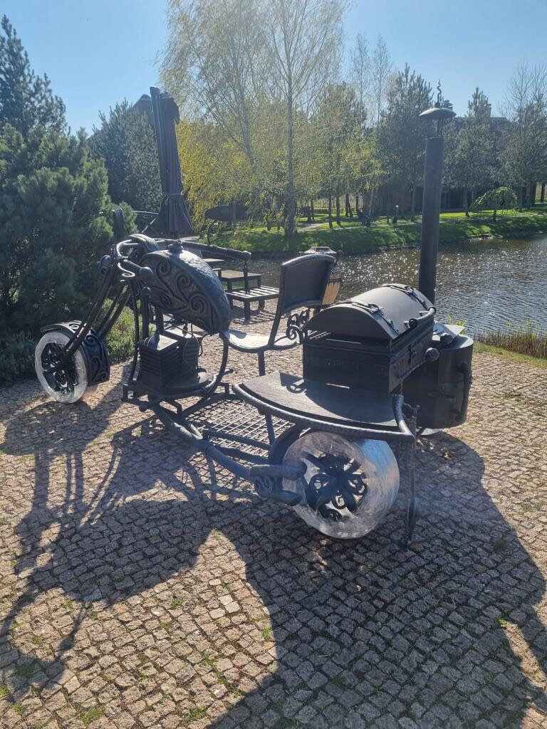 Barbecue Grill With a Motorcycle - Etsy