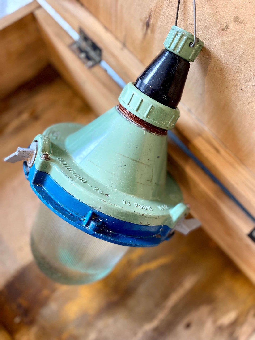 Vintage Industrial Bunker Light Industrial Soviet Pendant Lamp Vintage ...