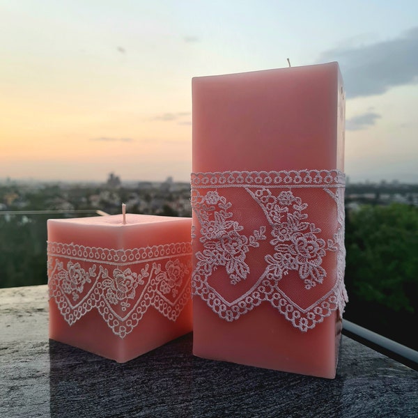 Pink Candle - Etsy