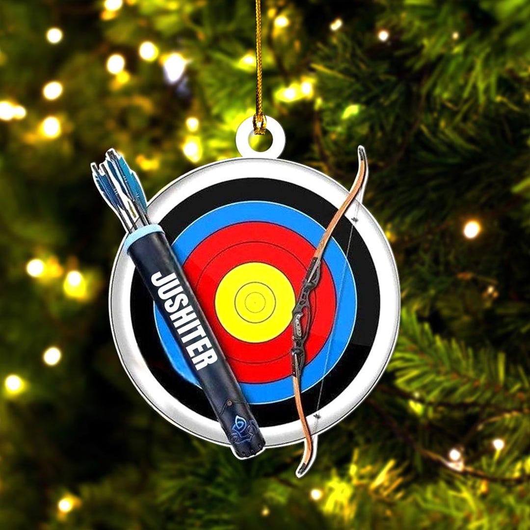 Personalized Archery 2D Flat 2025 Ornament, Custom Gift for Bow and ...