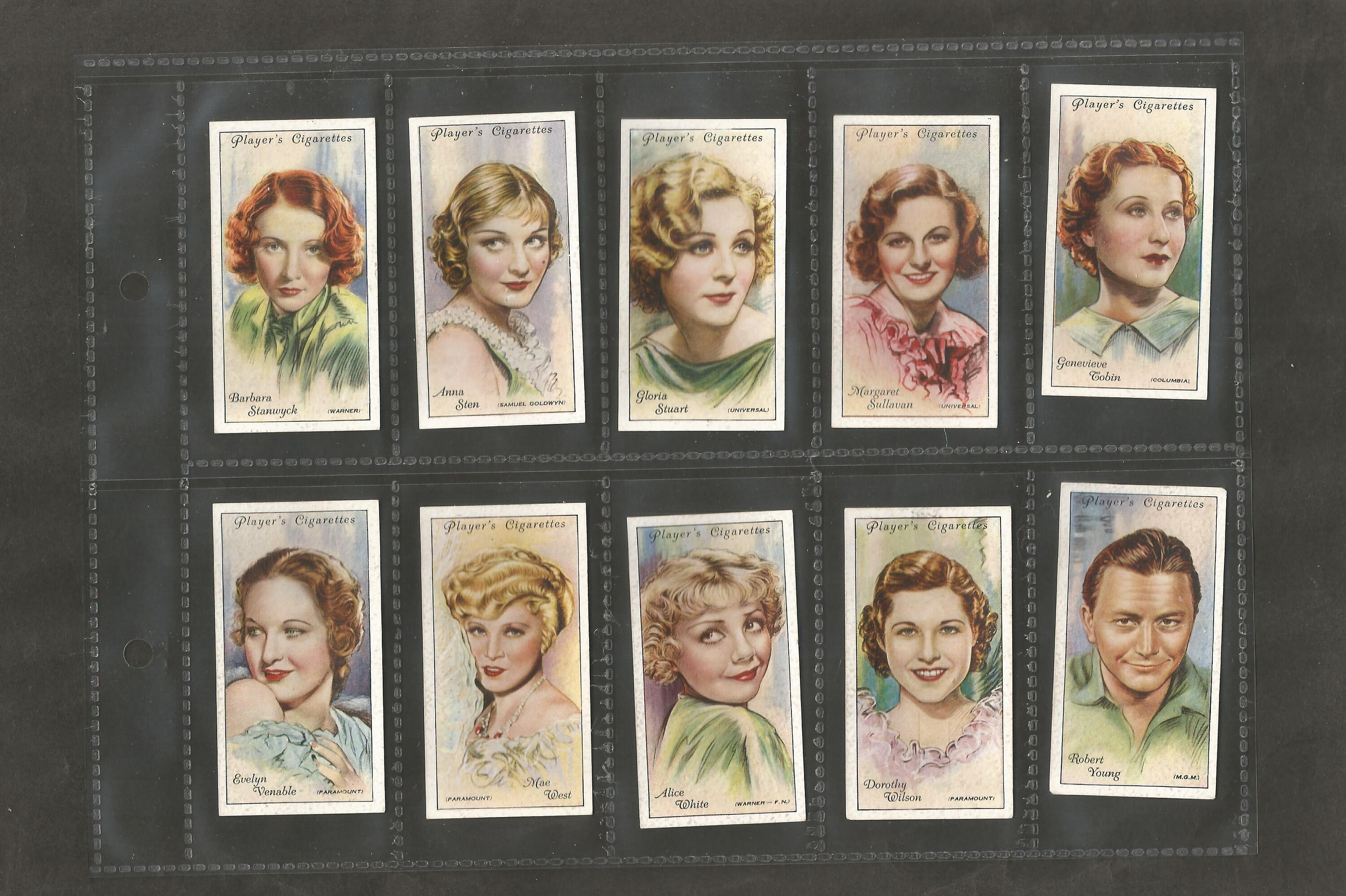 Film Stars Cards A Set of 50 Original Tobacco Cards From the - Etsy