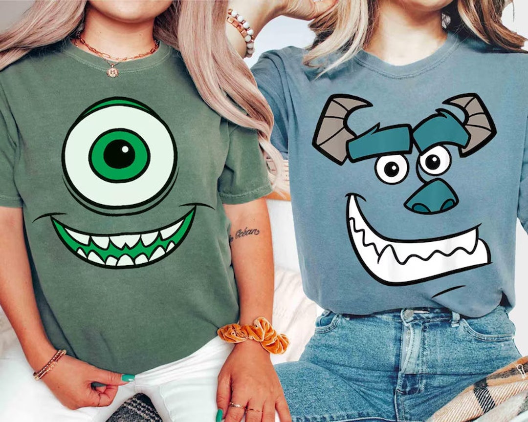 James P. Sullivan & Mike Wazowski Big Face Halloween Shirt, Disney ...