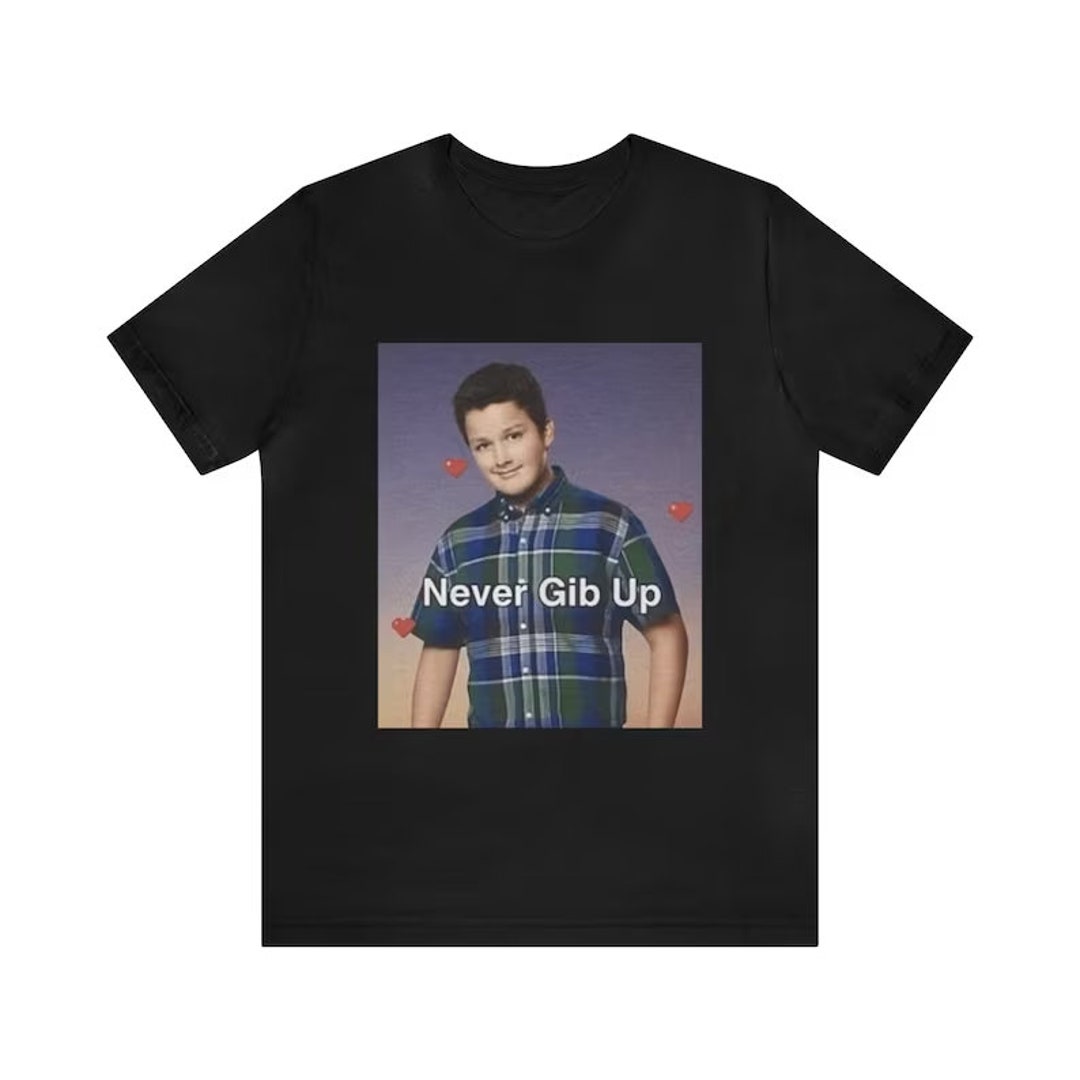 Never Give up Funny Gibby Meme Shirt, Funny Shirts, Parody Tees, Funny ...