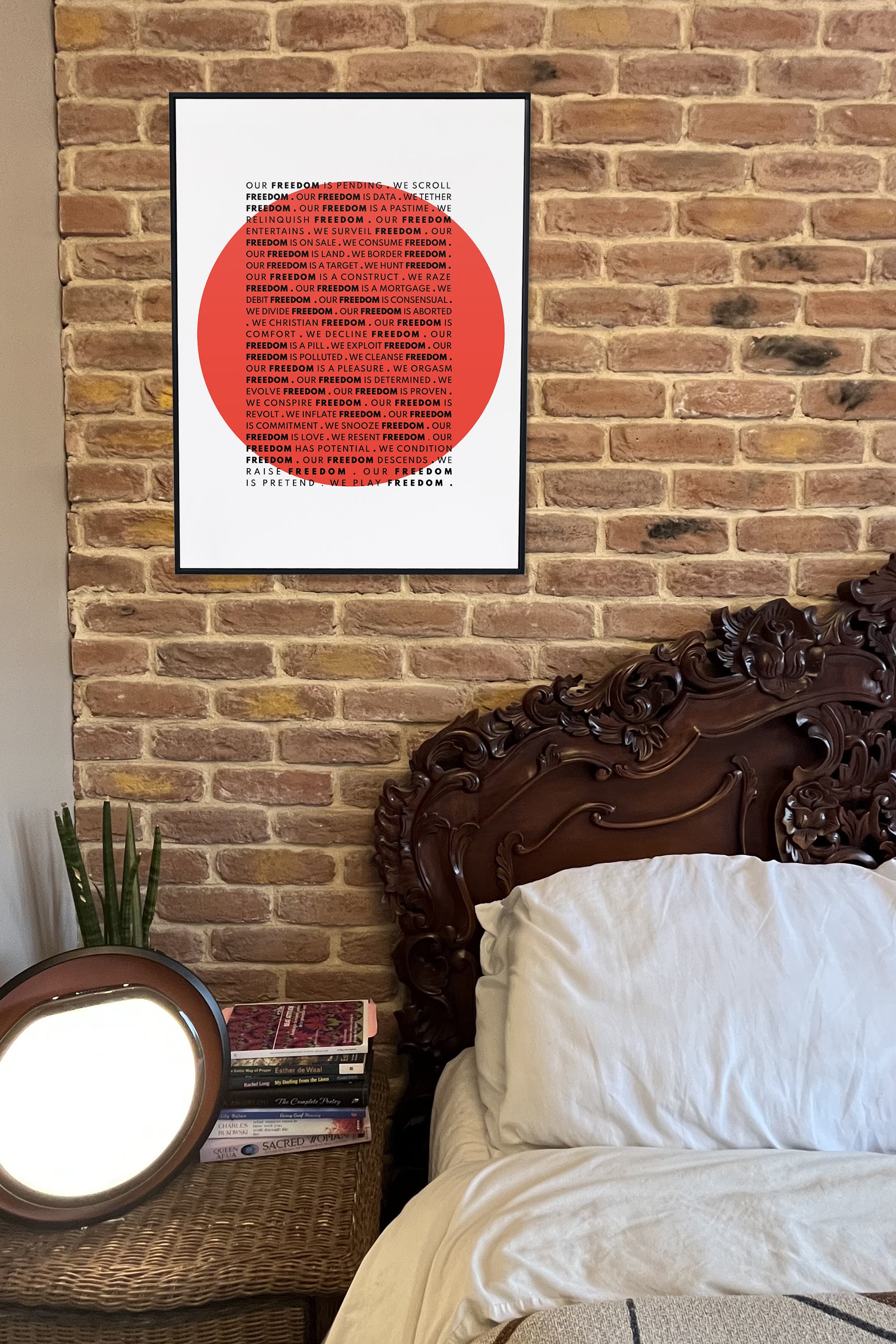 Art Print, Poem Print, Poem Art, Poetry Poster, Freedom Art, Spoken ...