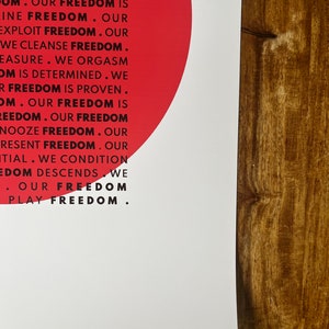 Art Print, Poem Print, Poem Art, Poetry Poster, Freedom Art, Spoken ...
