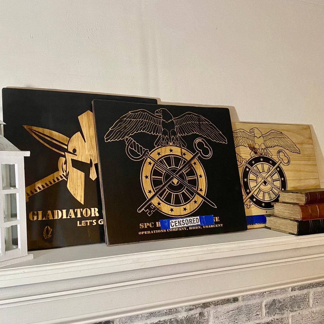 Logo Centered Plaque -engraved Military Plaque - Retirement Gift - ETS ...