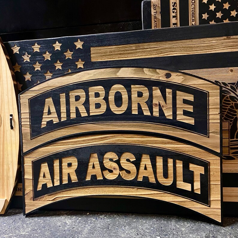 Army Tabs - Laser Engraved Ranger Tab - Airborne Tab - Sapper Tab ...