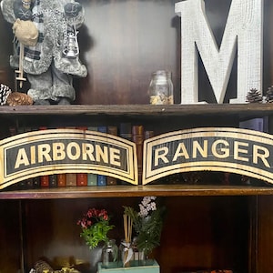 Army Tabs Laser Engraved Ranger Tab Airborne Tab Sapper Tab Mountain ...