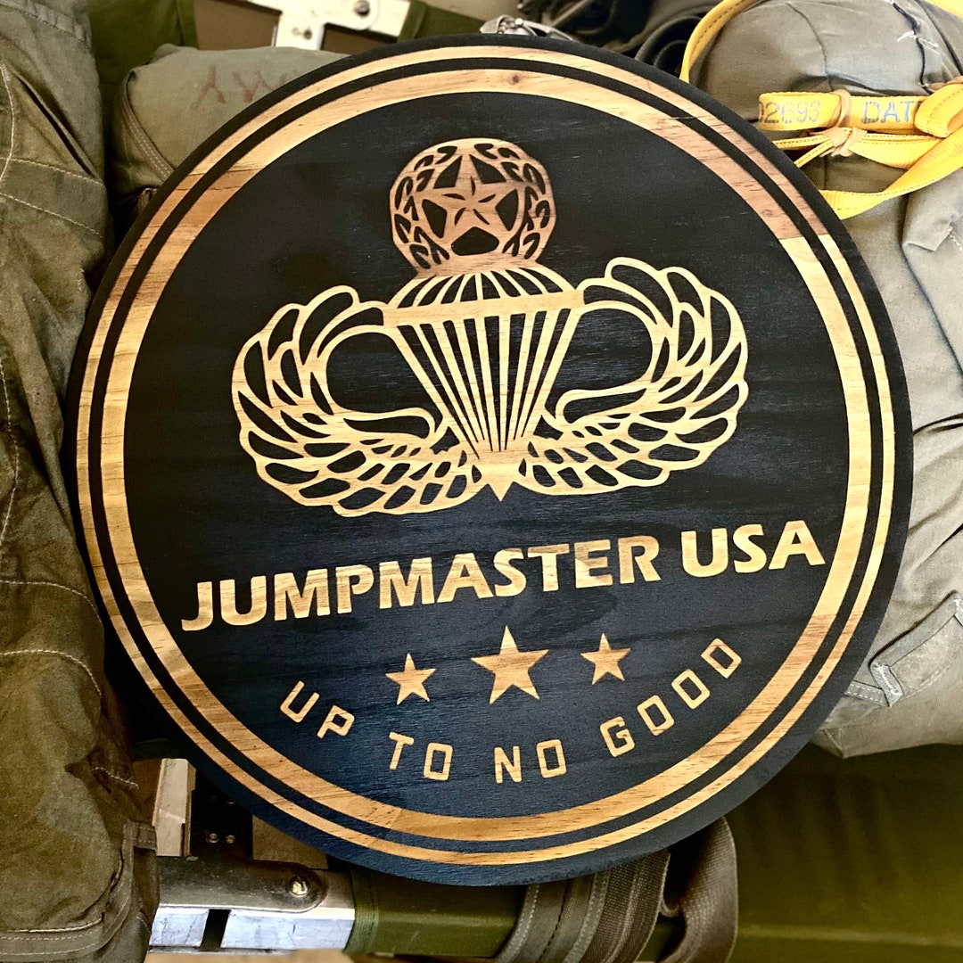 Round Custom Wood Plaque Military Plaque, Solid Wood Military Gift Army ...