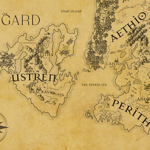 Bespoke Fantasy or Real World Map for Authors / Game Designers / Unique ...