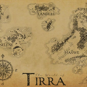 Bespoke Fantasy or Real World Map for Authors / Game Designers / Unique ...