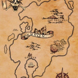 Bespoke Fantasy or Real World Map for Authors / Game Designers / Unique ...