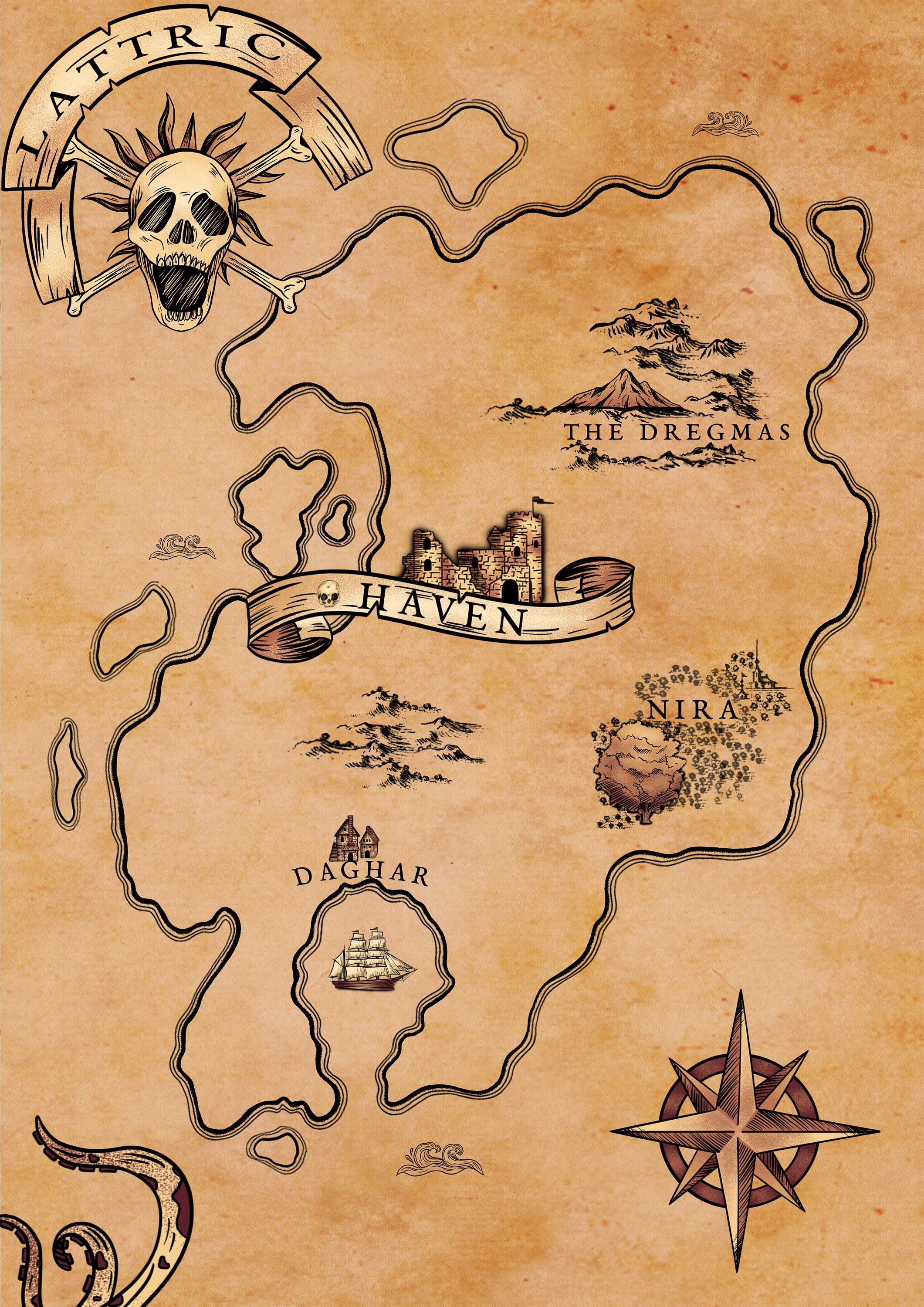 Bespoke Fantasy or Real World Map for Authors / Game Designers / Unique ...