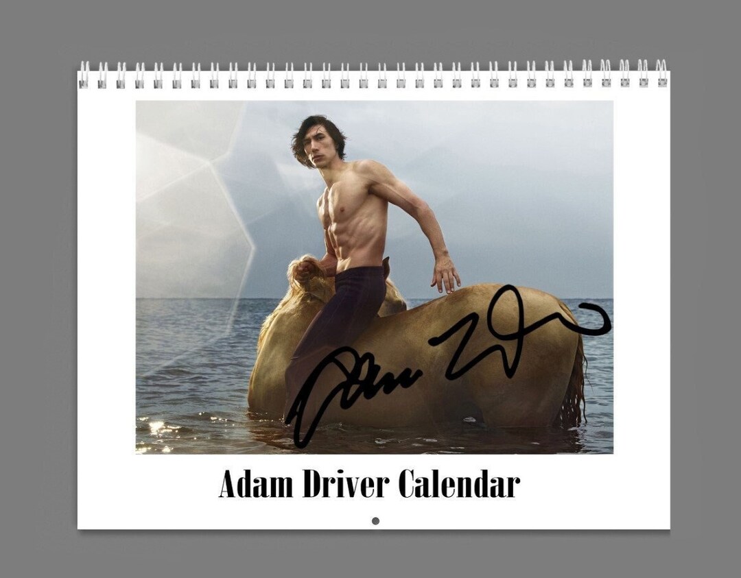 Adam Driver 2024 Wall Calendar With His Quotes and Signature - Etsy